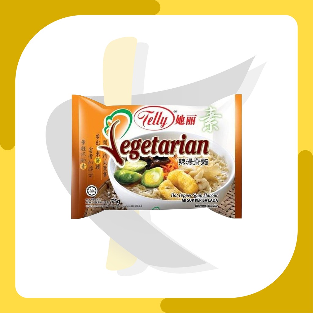 Jual Makanan Import Malaysia | Mie Kuah Instant Vegetarian Telly Rasa ...