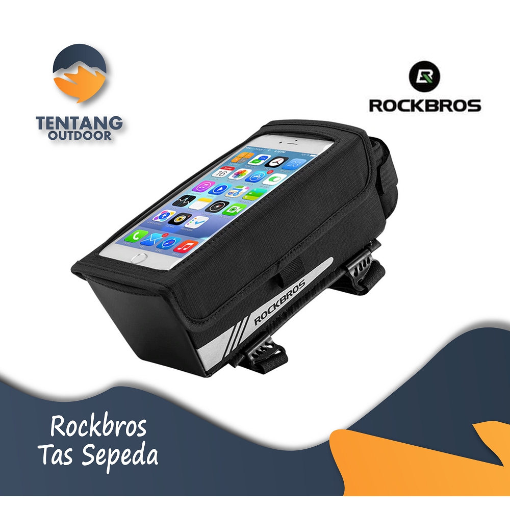 Jual Tas Frame Sepeda ROCKBROS B52 6.2 Inch Tube Bike Bag Touch Screen ...