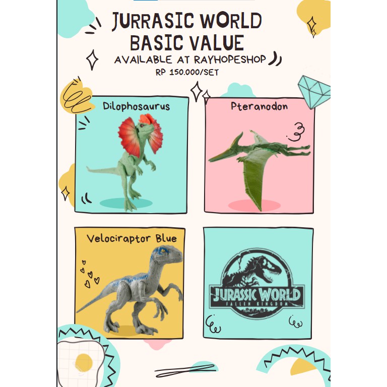 Jual PROMO Jurrasic World Dinosaur Dinosaurus Basic Original ...