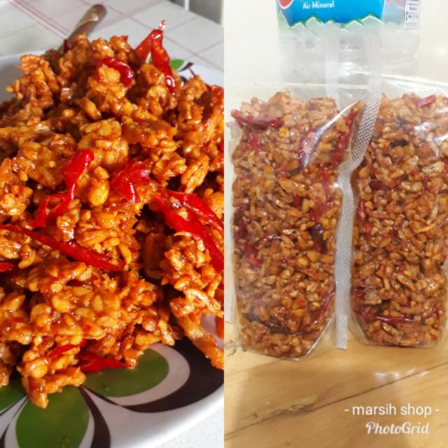 Jual Kering tempe pedas manis berat 200 grm | Shopee Indonesia