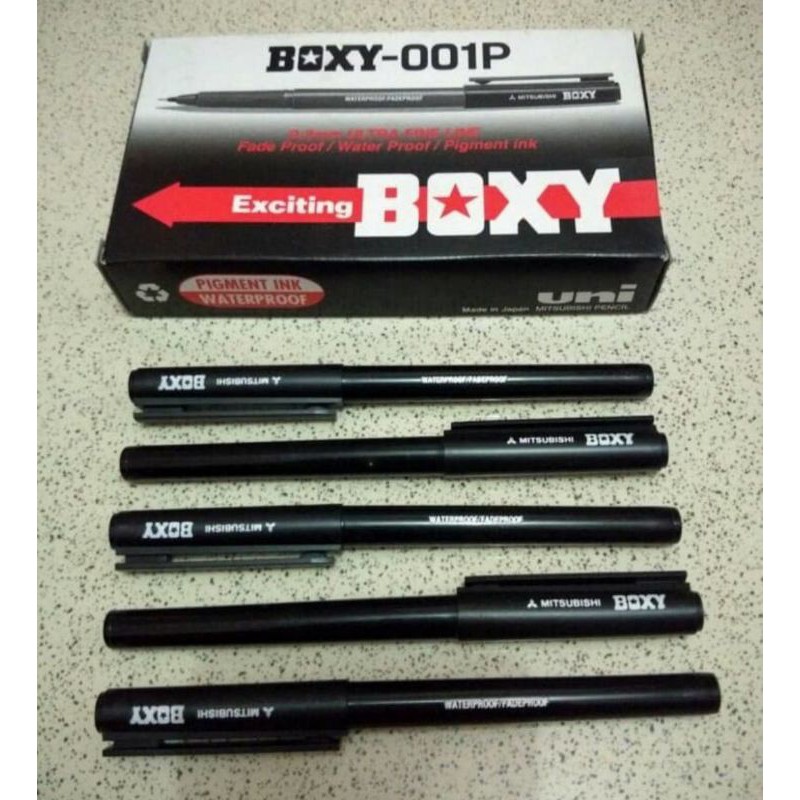 Jual Pulpen Boxy-001P 0.3mm Pen Boxy Pena Boxy (1 Pcs) | Shopee Indonesia