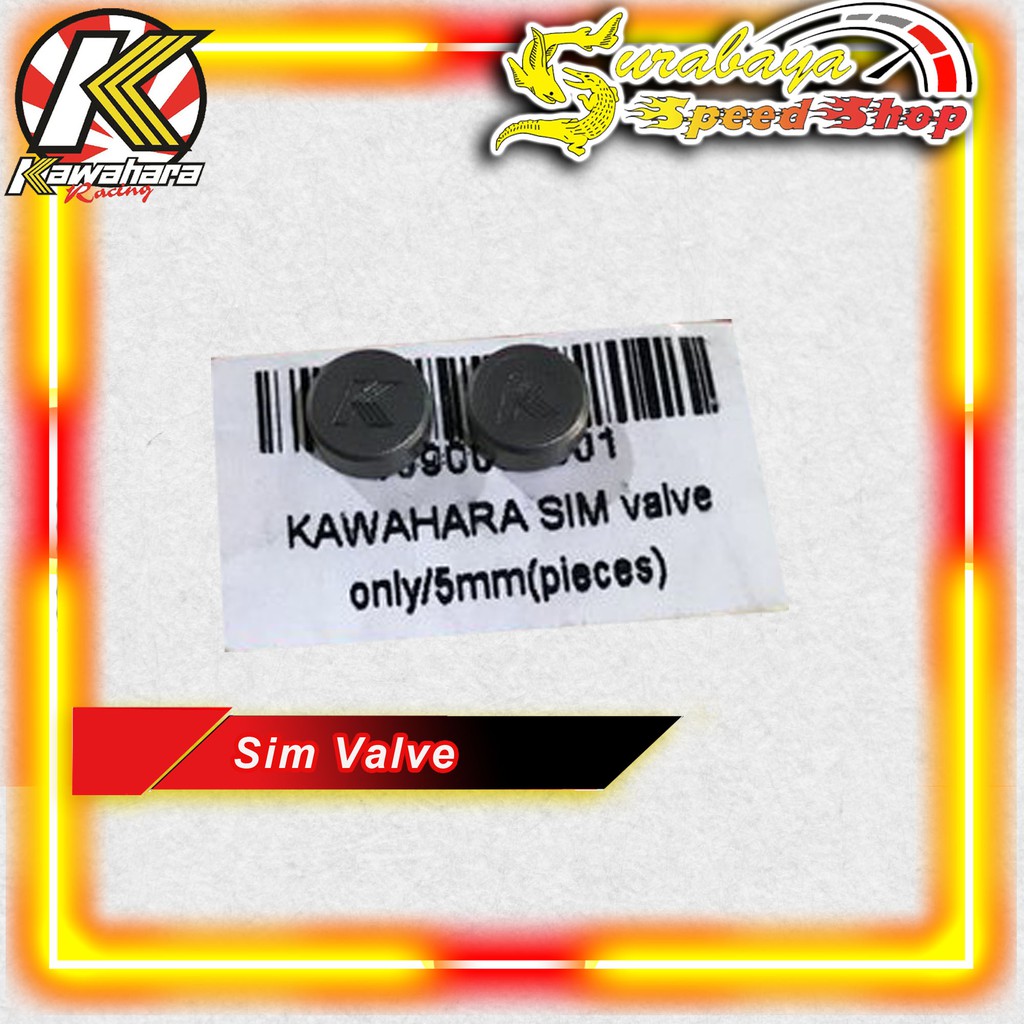 Jual Topi Klep Sim Valve Kawahara Racing Klep Ukuran Batang 4,5MM 5MM 5 ...