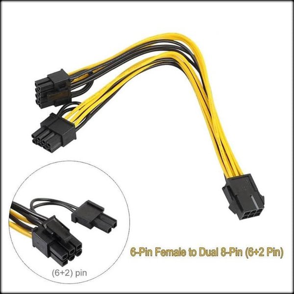 Jual Kabel Splitter Power PSU 8-Pin female to VGA 8-Pin (6+2) male ...