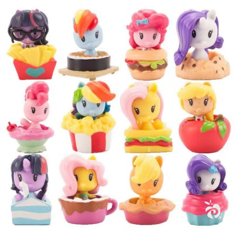 Jual My Little Pony Cafeteria Cuties Figure Set isi 12 Mainan Miniatur ...