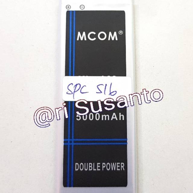 Jual Baterai MCOM for SPC S16 Diamond Double Power 5000mAh | Shopee Indonesia