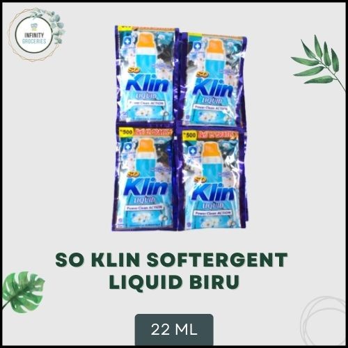 Jual SO KLIN SOFTERGENT LIQUID BIRU 20 ML RENCENG 12 PC MURAH ...