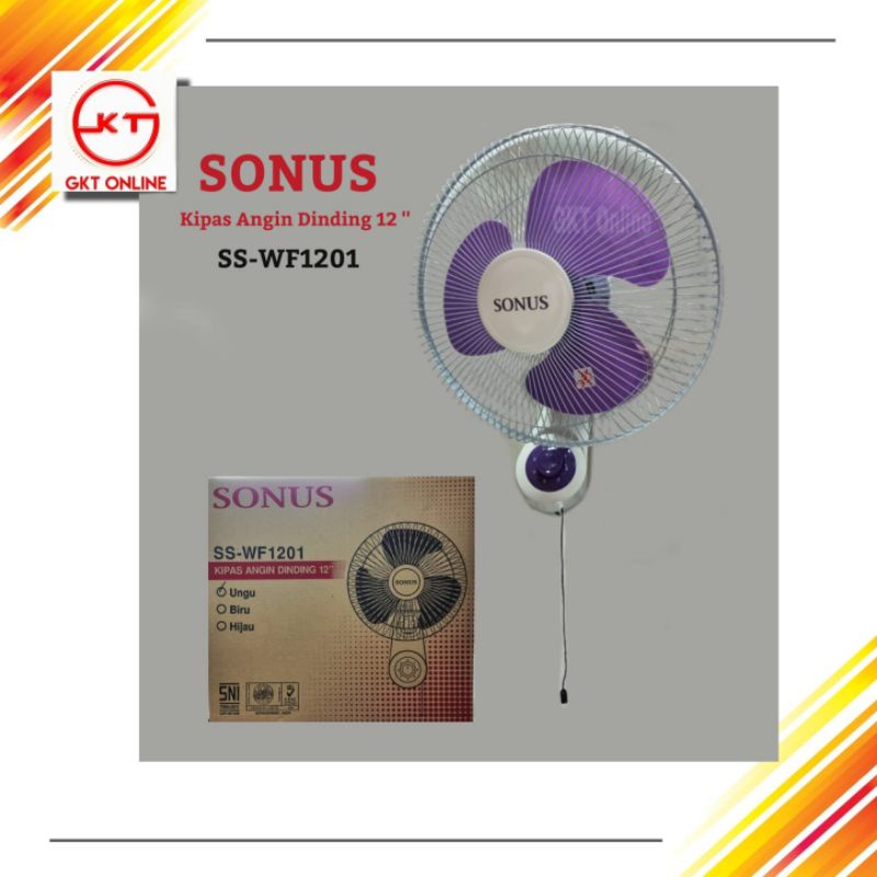 Jual Kipas Angin Dinding 12 Inch SONUS/Wall Fan Sonus 12 Inch | Shopee Indonesia