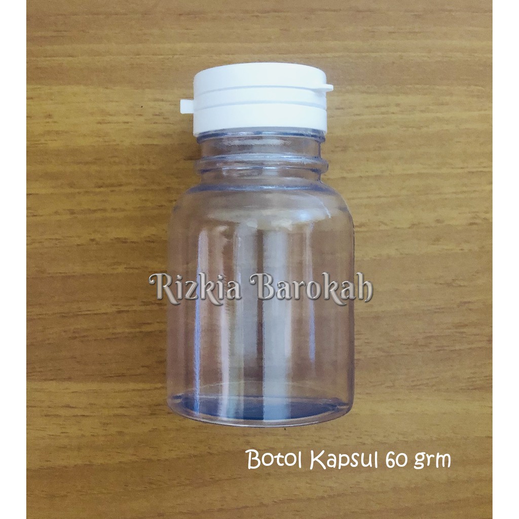 Jual Botol Obat 60 grm (isi 20 Botol) / Wadah Kapsul / Garlyc / Garlic ...