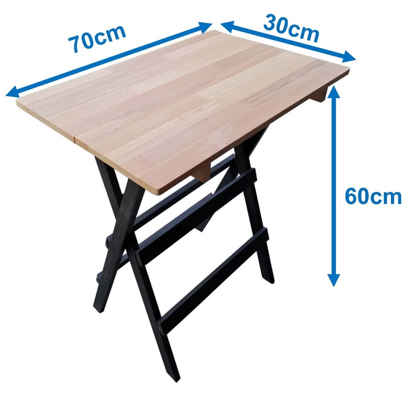 Jual Meja Lipat Kayu 70x30 Tinggi 60cm | Shopee Indonesia