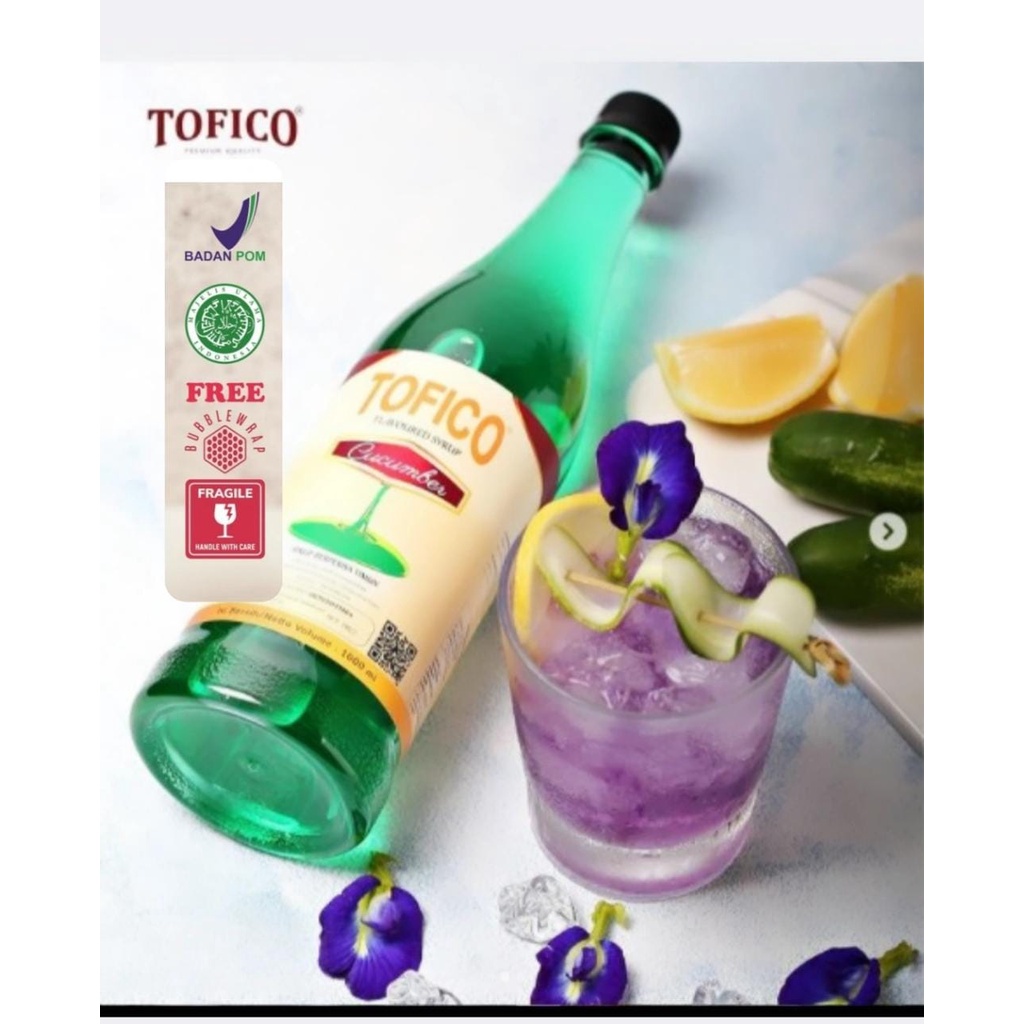 Jual Tofico Syrup cucumber Natural Flavour 1 Liter Tofico sirup ketimun ...