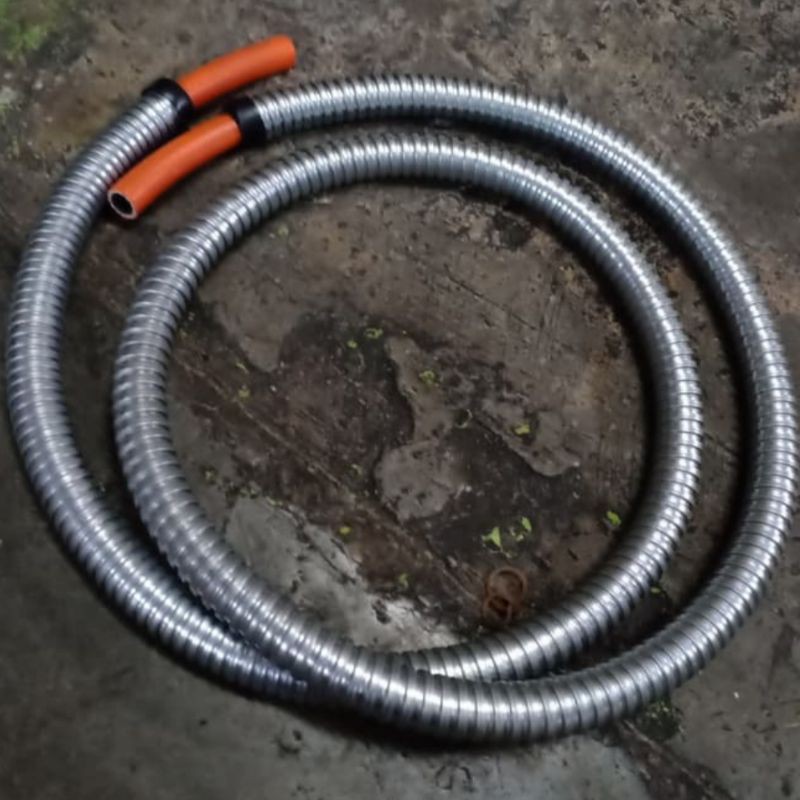 Jual SELANG GAS PLUS SELANG FLEXIBLE 2.5 METER | Shopee Indonesia