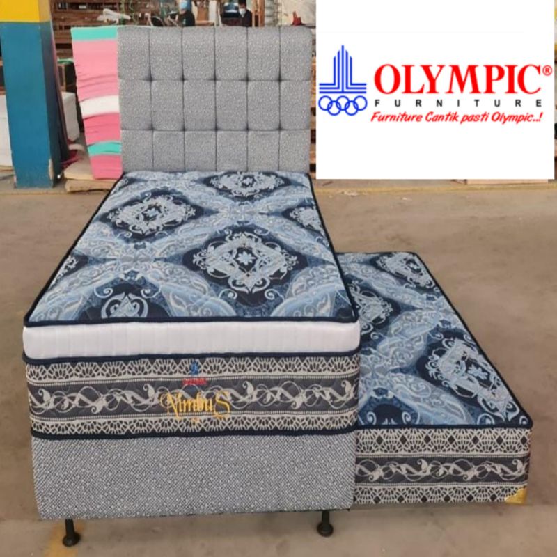 Jual OLYMPIC SPRINGBED TWIN BED 2IN1 NIMBUS 120X200 | Shopee Indonesia