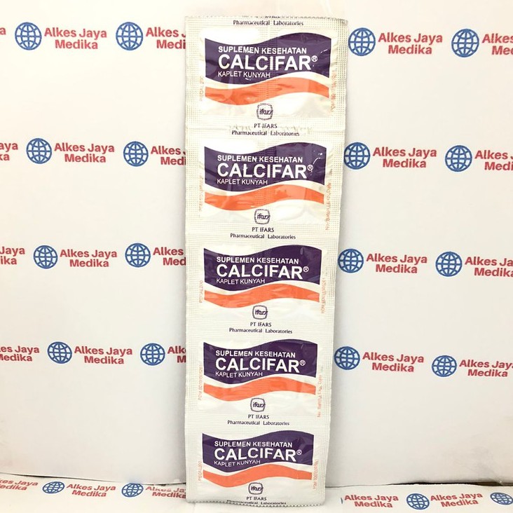 Jual Calcifar Strip Isi 10tablet - Vitamin Kalsium Suplemen Kesehatan ...