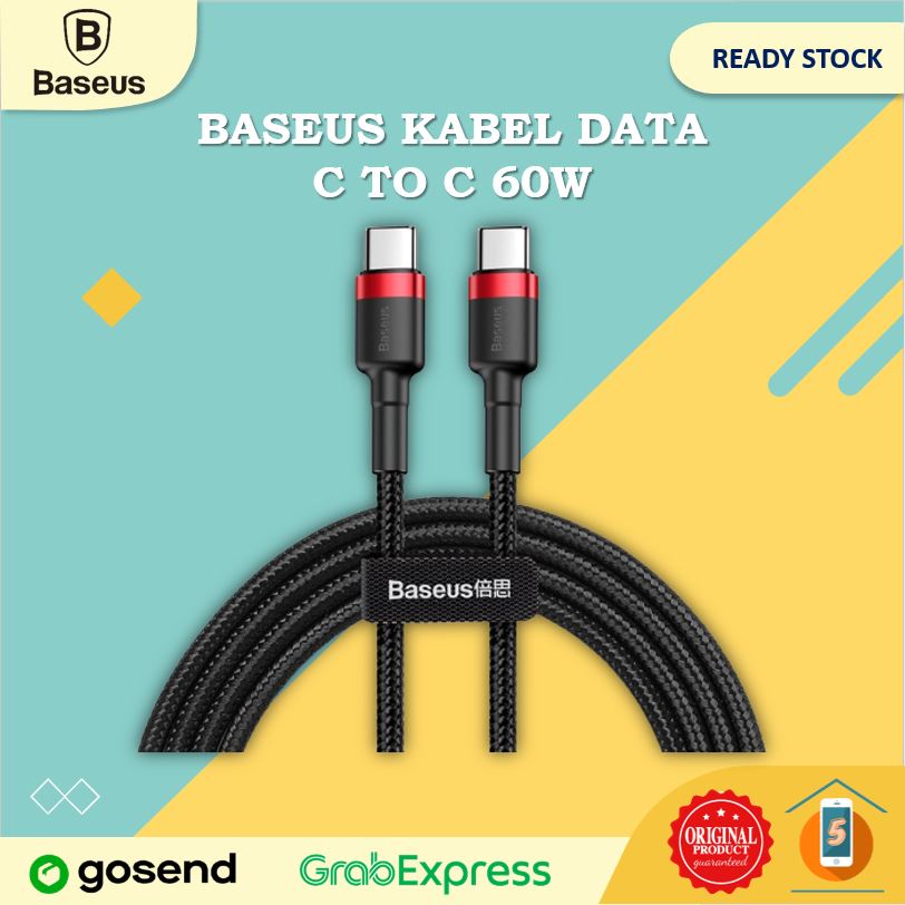 Jual Baseus Kabel Data Type C to Type C PD 2.0 60W 1Meter | Shopee ...