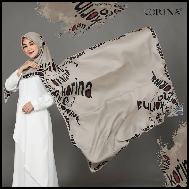 Jual Malaka pattern scarf by Korina hijab segi empat motif | Shopee ...