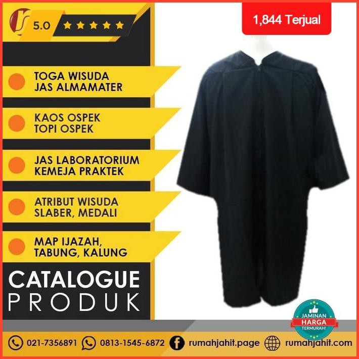 Jual Jubah Wisuda / Toga Wisuda Dewasa / Jubah Wisuda Mahasiswa - Xl ...