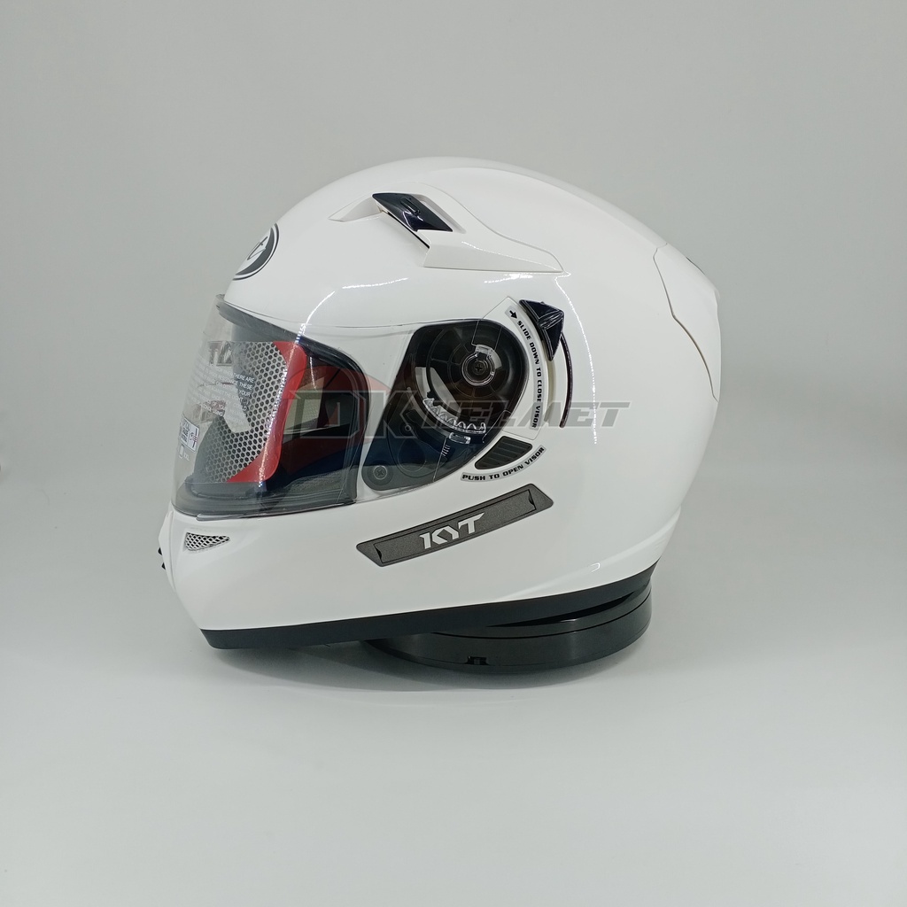 Jual Helm Full Face KYT K2R Solid White Glossy K2 Rider Putih Polos ...