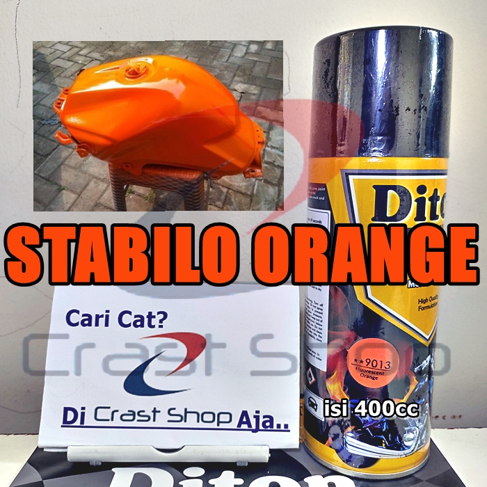 Jual Cat Pilox Diton Premium Fluorescent Orange 9013 400cc warna ...