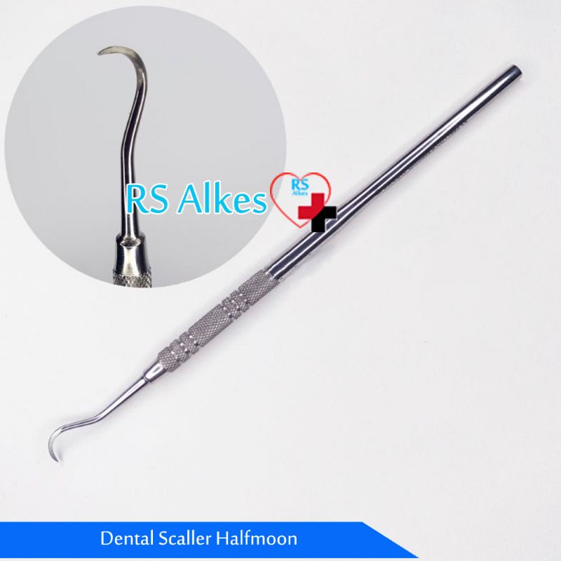 Jual Dental Scaler Halfmoon Half Moon Dental Scaller Gigi Sabit Scaler ...
