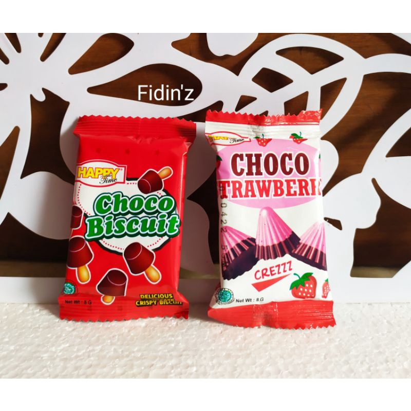 Jual Happy Time Choco Biscuit / Happy Time Choco Strawberry Eceran ...