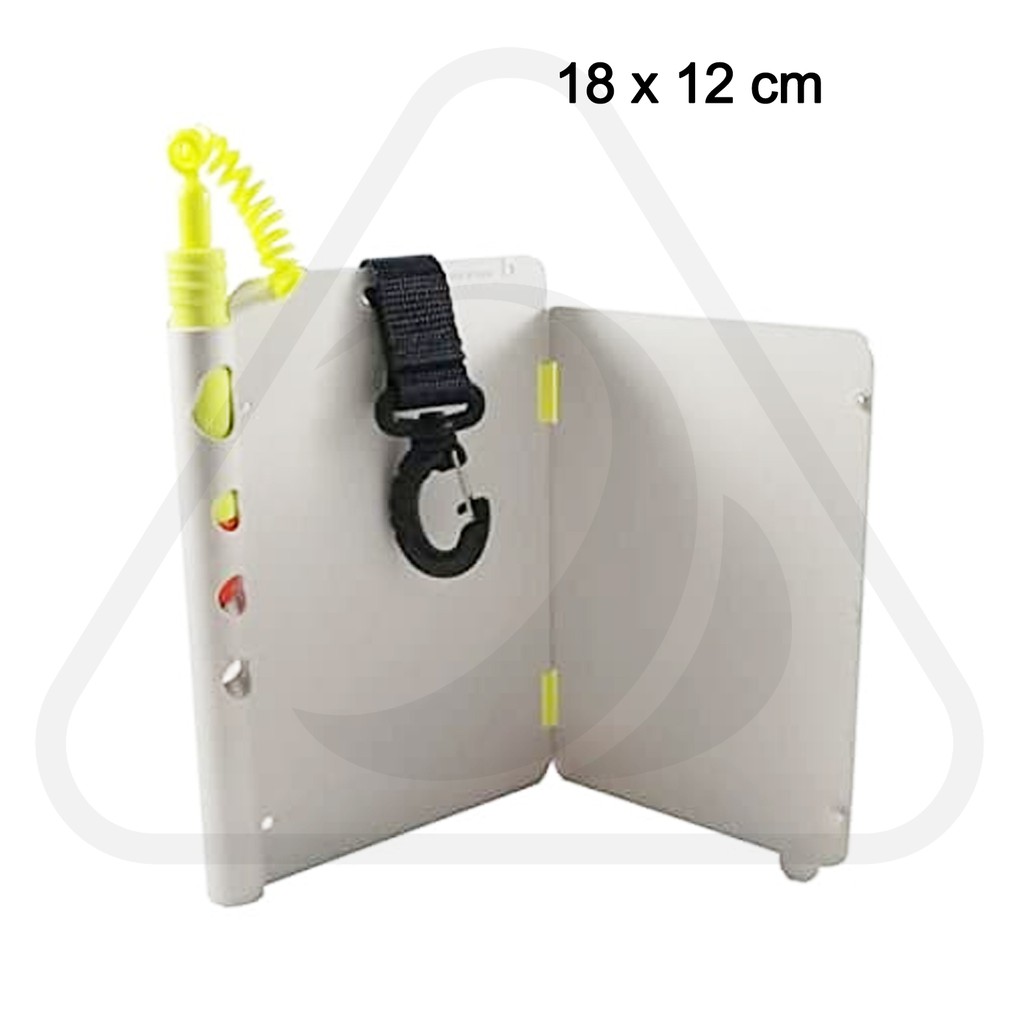 Jual Alat Selam Scuba Diving Writing Slate Foldable With Pencil & Clip ...