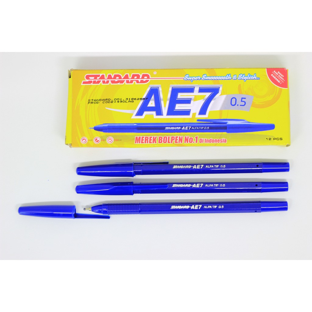 Jual Pulpen/pena/Ballpoint Standart AE7 0.5 mm | Shopee Indonesia