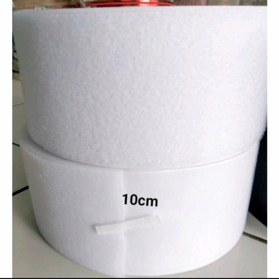 Jual perekat kain / Velcro 10 cm hitam putih /Velcro/ Prepetan/ Perekat ...