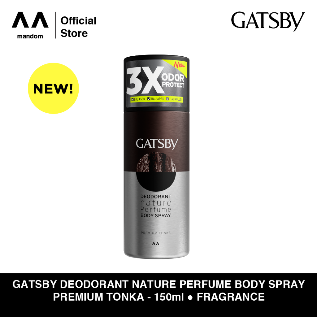 Jual Gatsby Deodorant Nature Perfume Body Spray Premium Tonka | Shopee ...