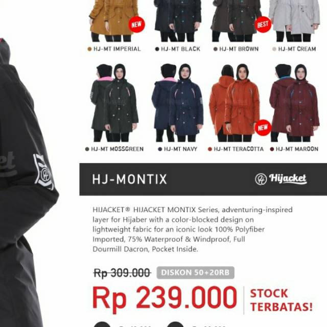 Jual Hijacket montix teracota xxl | Shopee Indonesia