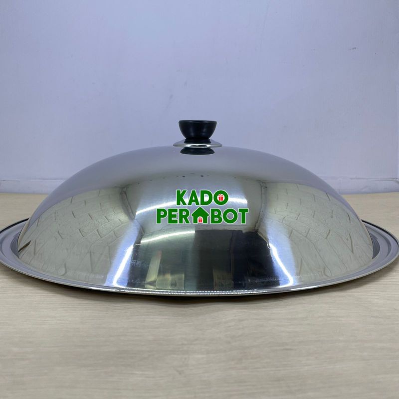Jual Tutup Kuali Stainless Jumbo - Tutup Wajan Stainless - Tutup 44Cm ...