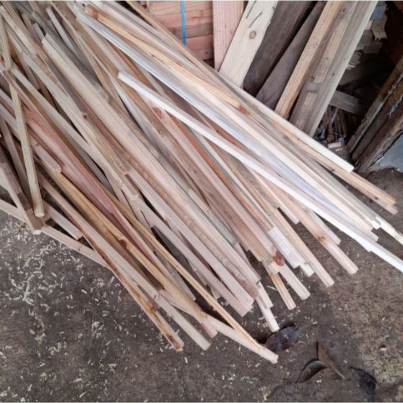 Jual RENG KAYU 120 X 2 X 2 JATI BELANDA | Shopee Indonesia