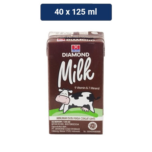 Jual Diamond UHT Milk Chocolate 40 x 125 ml | Shopee Indonesia