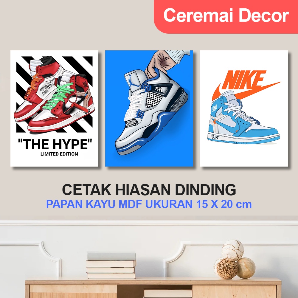 Jual CM DECOR - POSTER SEPATU ESTETIK HIASAN DINDING PAJANGAN RUMAH ...
