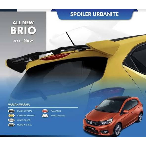 Jual SPOILER ALL NEW BRIO URBANITE W/COLOUR | Shopee Indonesia