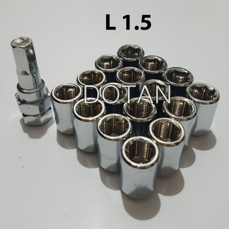 Jual MUR BAUT LUG NUT RODA VELG BAN MOBIL KUNCI L FUJITA UKURAN 12X1.5 ...