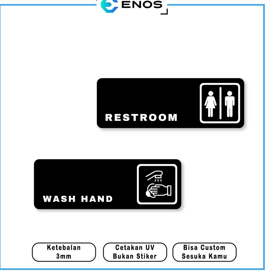 Jual C0O9 PAPAN TANDA WC / TOILET CAFE SIGN / PAPAN PENUNJUK AKRILIK ...