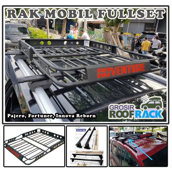 Jual Rak Mobil ADVENTURE Fullset Pajero Fortuner Innova Reborn Avanza ...
