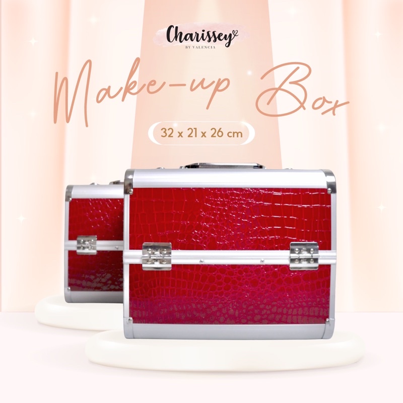 Jual Charissey Make Up Box / koper make up / box make up / kotak make ...