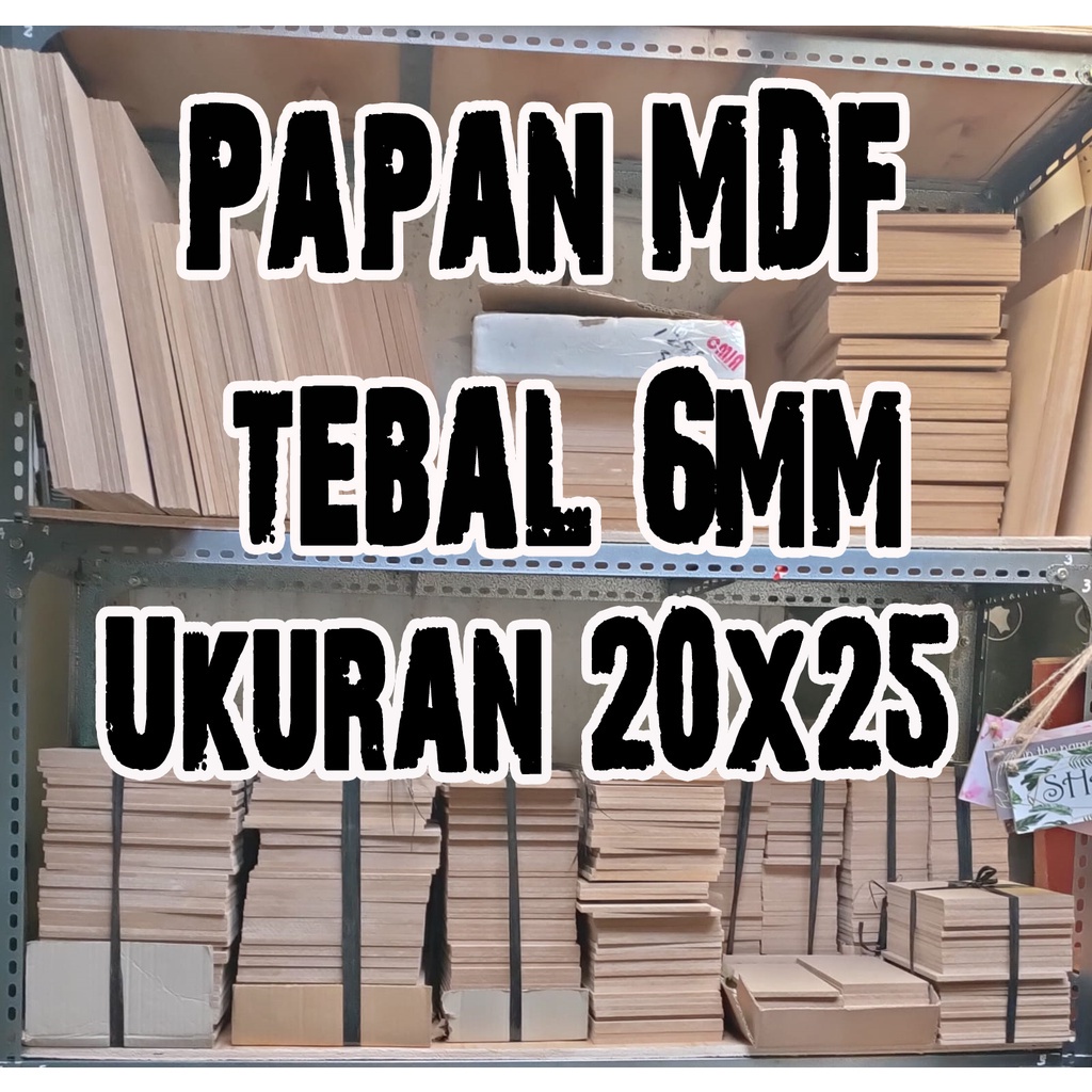 Jual papan mdf ketebalan 6mm ukuran 20x25 bonus pengait besi | Shopee ...