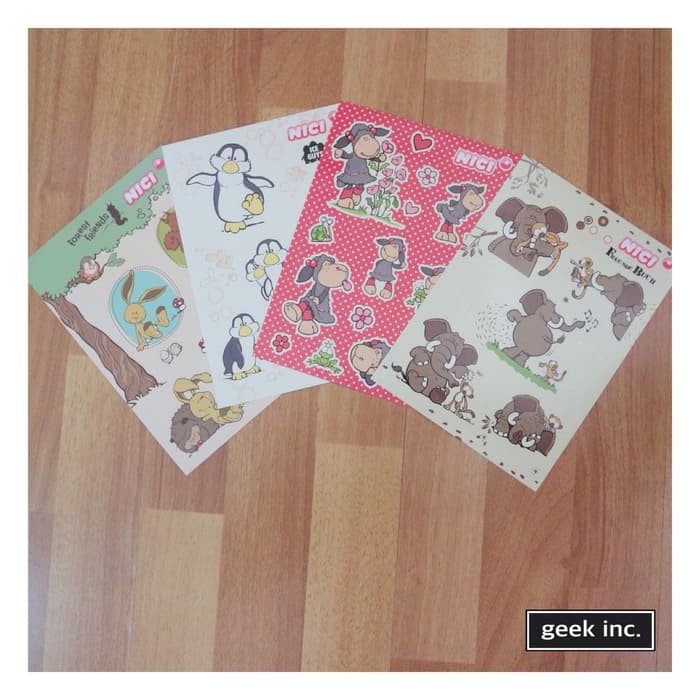 Jual Sticker Pack - NICI - Original | Forest Friends - Gambar Tempel ...