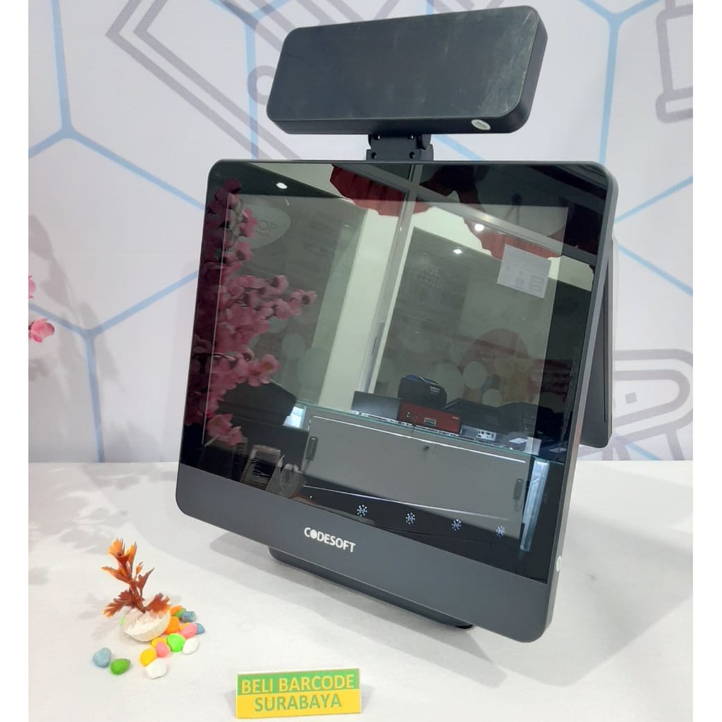Jual MESIN KASIR ALL IN ONE POS TOUCHSCREEN CODESOFT TCP I500 DOUBLE ...