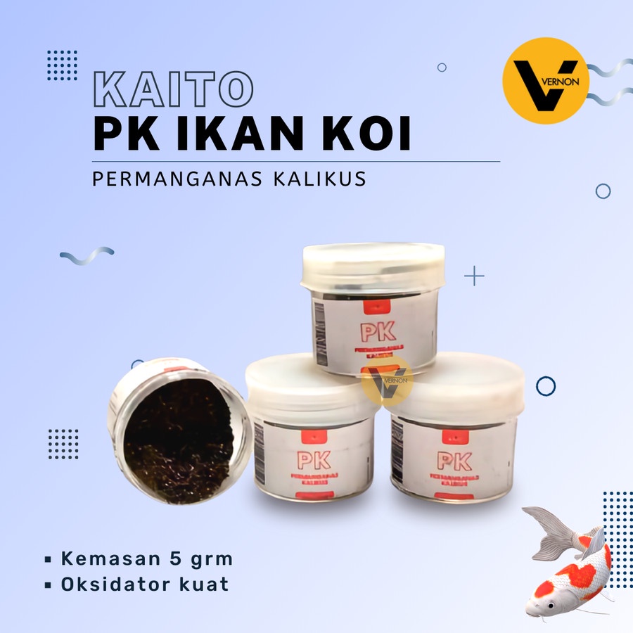 Jual PK KOI Obat Ikan Koi KAITO Permanganas Kalikus Kalium Permaganat ...