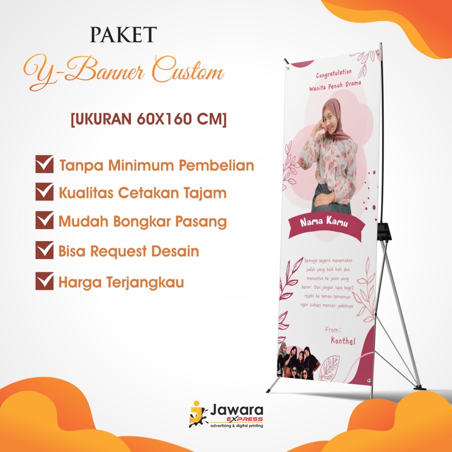 Jual CETAK CUSTOM STANDING X ATAU Y BANNER + TIANG TERMURAH MALANG ...