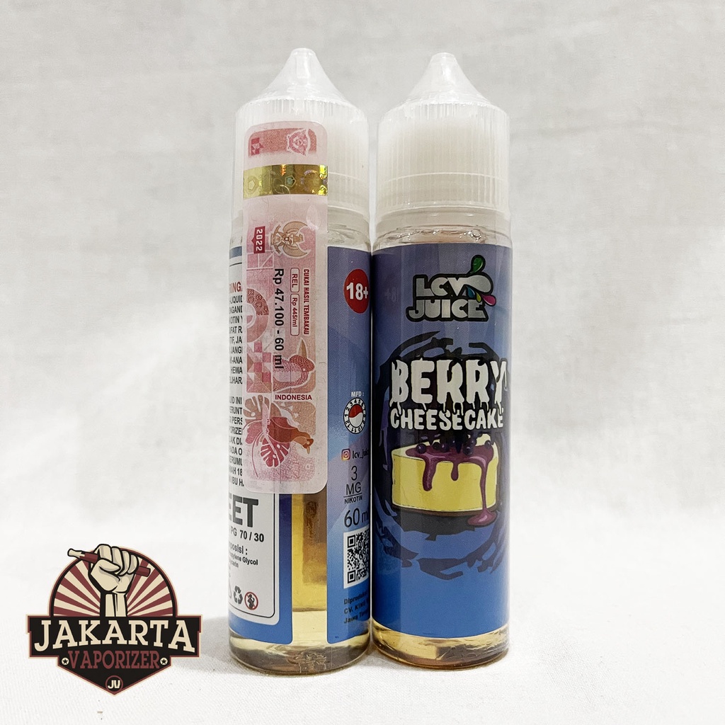 Jual LCV BERRY CHEESECAKE 60ML 3MG 6MG by King Brewery E Liquid LCV ...