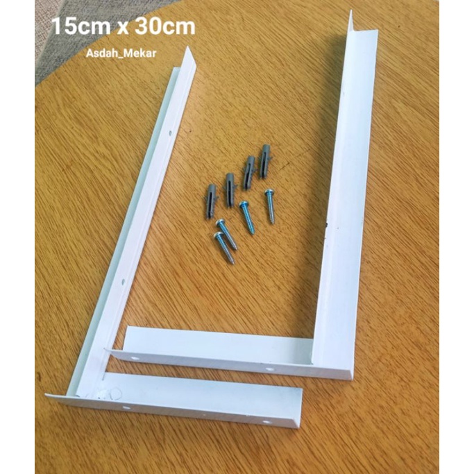 Jual Besi Siku Bracket Siku Dinding (1Pics: 2siku) | Shopee Indonesia