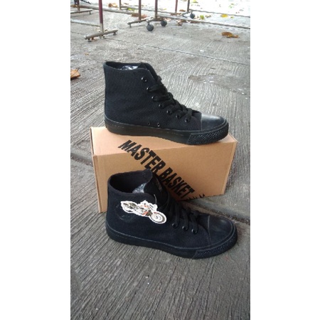 Jual Sepatu Sekolah Dallas Original &MB Original All Black HC/Tinggi ...