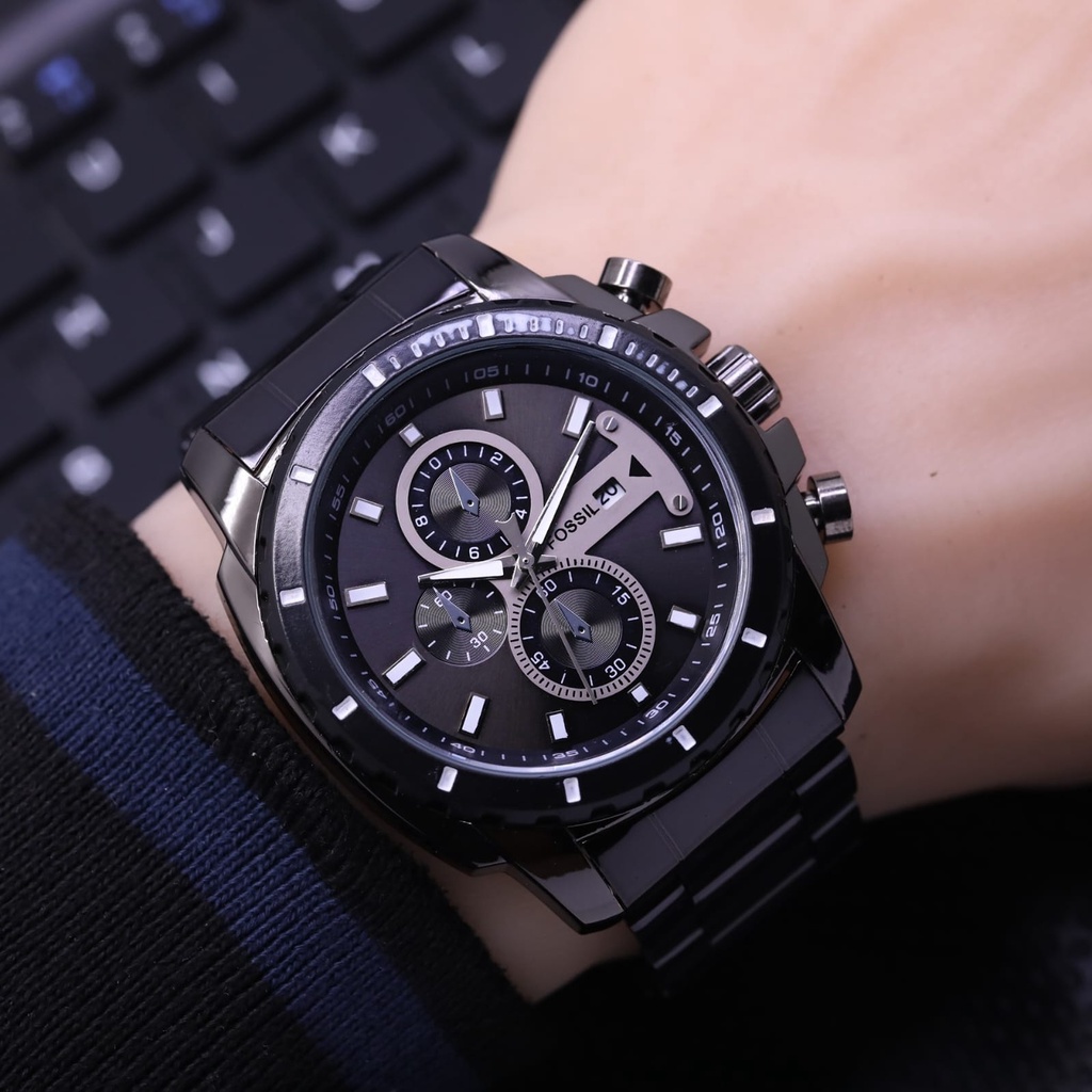 Jual Jam Tangan Pria F59L Sport Tanggal Aktif Rantai Stainless Crono Variasi Free Box & Batrai ...