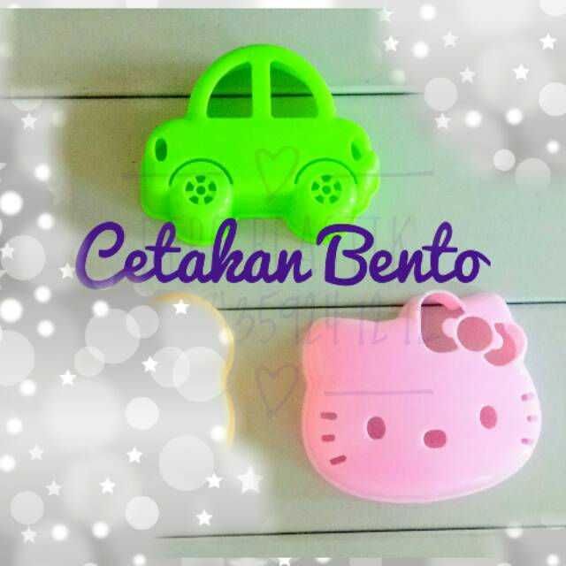 Jual cetakan nasi roti mobil dan hellokitty | Shopee Indonesia