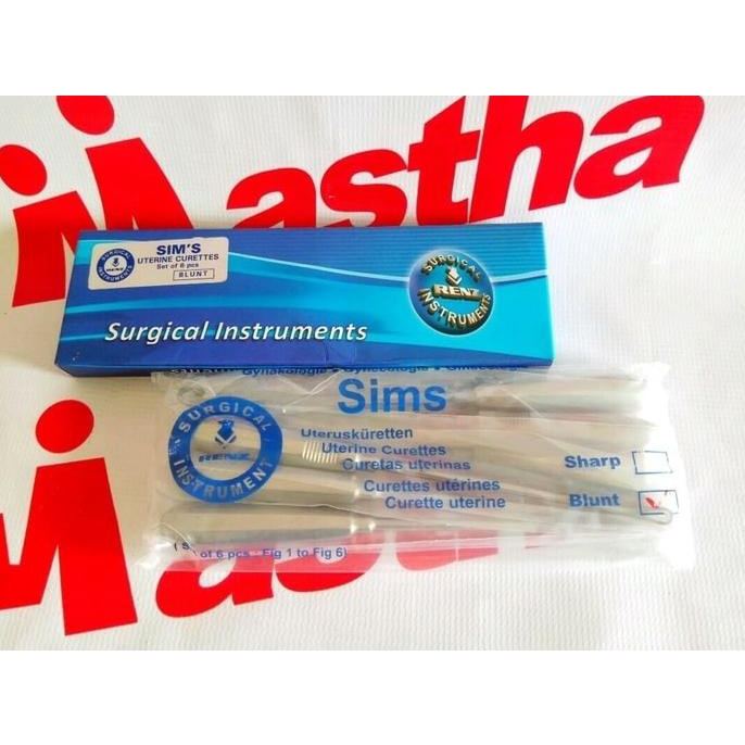 Jual Sendok Curette kuret Curet Uterine Curettes SIMS Tumpul Blunt Renz ...
