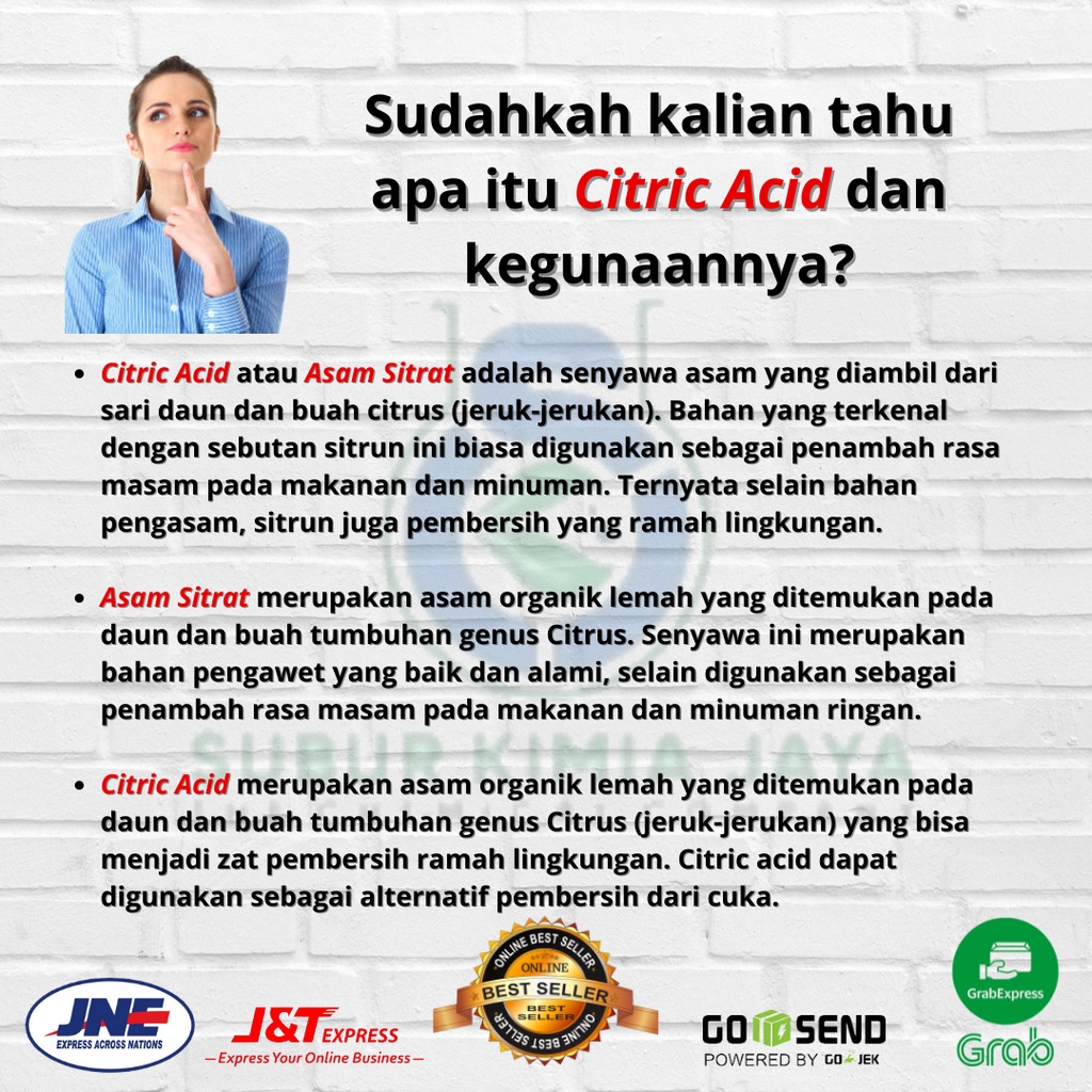 Jual Citric Acid / Citrun acid / Asam Sitrun / Asam Sitrat 1 KG ...